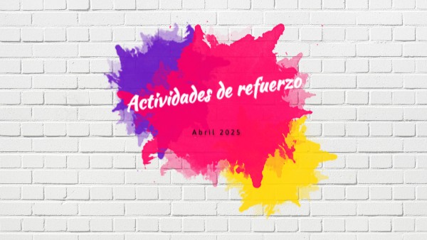 Actividades de Refuerzo (marzo 2024 | Genially