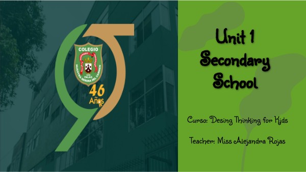 U1 S2 / 1ro de sec Desing Thinking for Kids | Genially