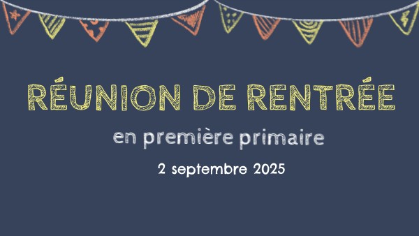 Réunion de rentrée | Genially