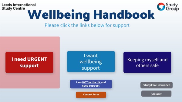 2025/26 Leeds ISC Wellbeing Handbook | Genially