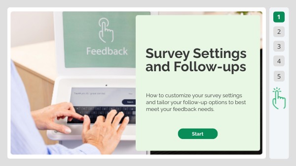 Survey Settings and Follow-ups | Genially