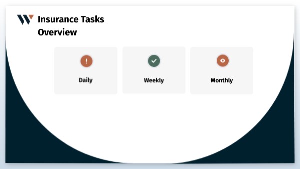 Insurance Tasks | Genially