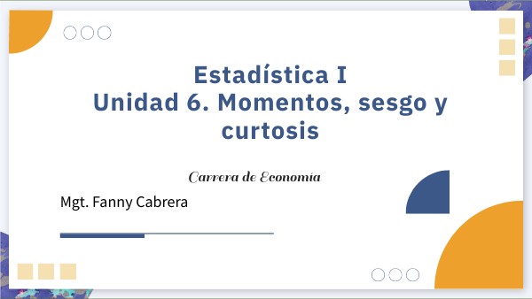 Unidad VI Estadística | Genially