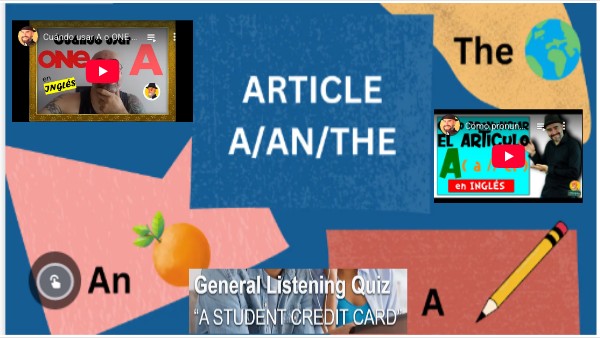 Articles rules | Genially