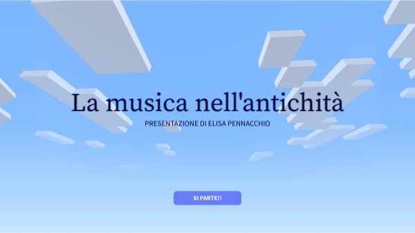 LA MUSICA NELL'ANTICHITA' ESCAPE ROOM | Genially
