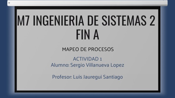 M7 INGENIERIA DE SISTEMAS 2 FIN A,ACT1 | Genially