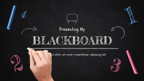 CHALK & BLACKBOARD PRESENTATION | Genially