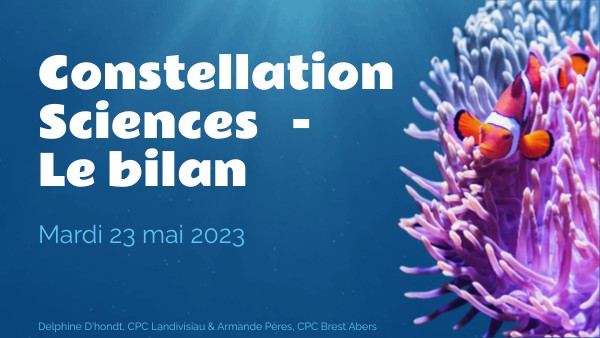 Bilan -Constellation sciences