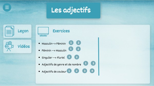 Les adjectifs | Genially