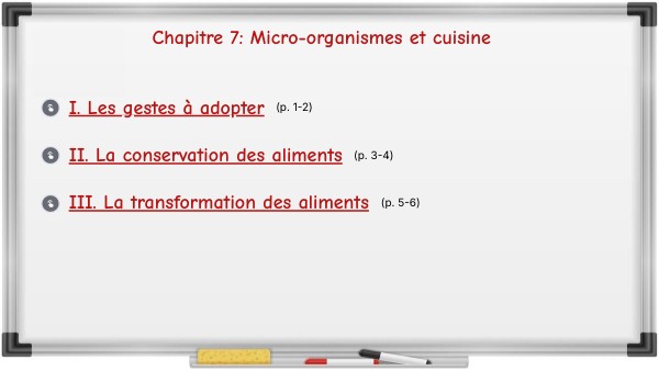 Chapitre 7 - micro-o et aliments | Genially