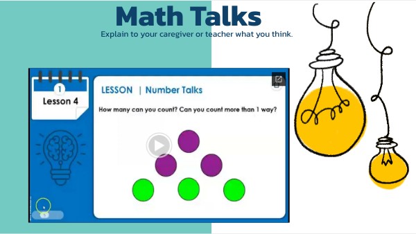 3.3: 1st grade Math Talks