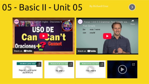 05 - Basic II - Unit 05 | Genially