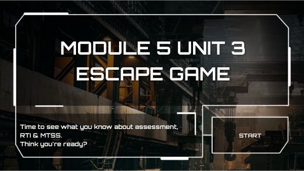 Escape Module 5 Unit 3 | Genially