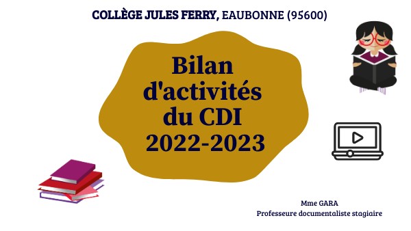 Bilan d'activités 2022-23 | Genially