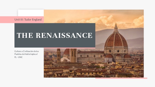 The Renaissance - Humanism