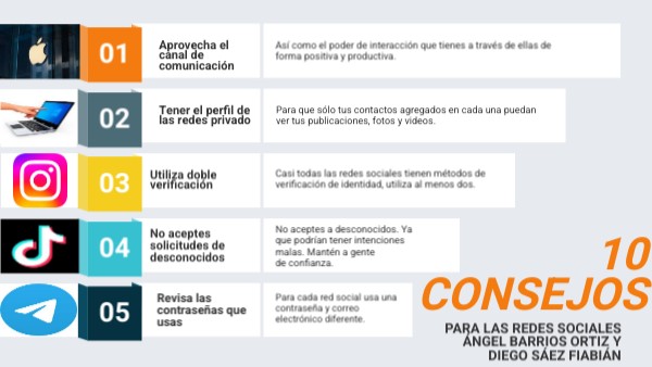 10 CONSEJOS PARA LAS REDES | Genially