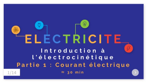 Electricité - Module 3 - Partie 1 | Genially