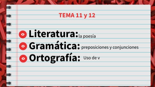 4º LENGUA - TEMA 11 y 12 | Genially