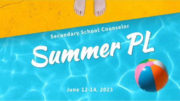 School Counselor Summer PL