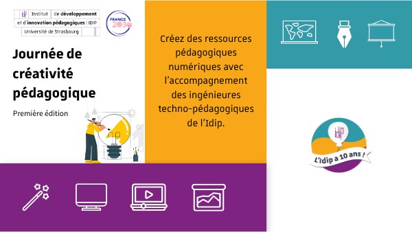 Présentation Journée de créativité pédagogique | Genially