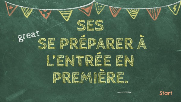 Préparer l'entrée en première spé SES | Genially