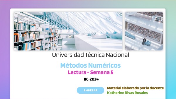 Semana 5. Métodos | Genially