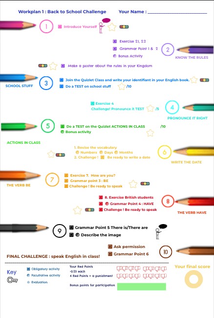 remember 6e Back to School Challenge | Genially