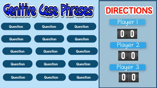 GENITIVE PHRASE PRACTICE | Genially