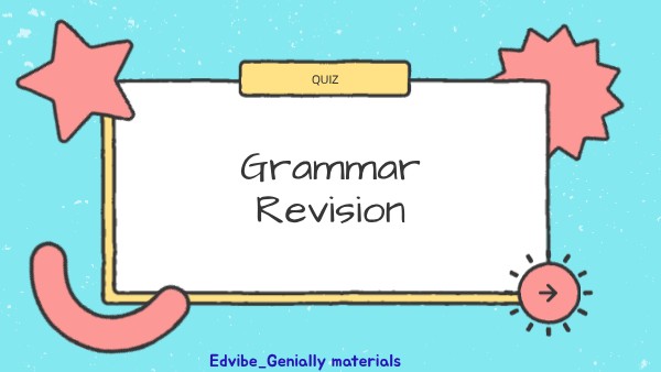 Grammar Revision Genially