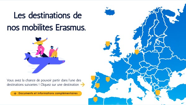 Destinations Erasmus du Lycée RG