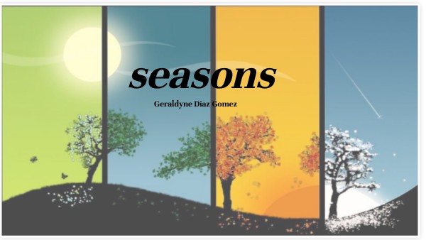 presentation of the seasons | Genially