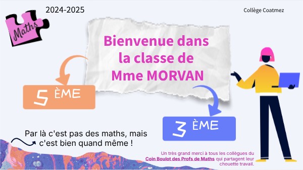 classes de Mme MORVAN classes de Mme MORVAN