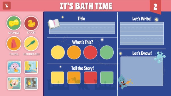 2.3. It's Bath Time Reading Corner Board | Genially