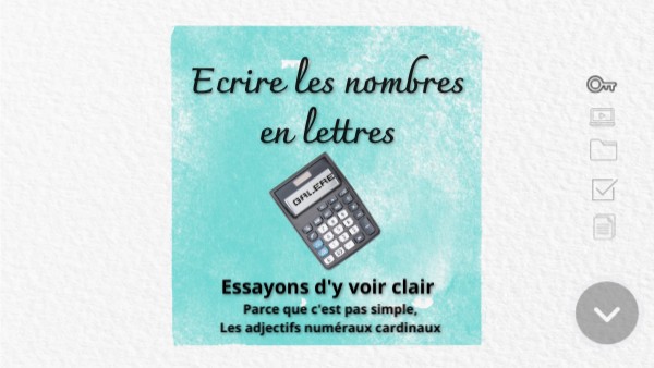 Ecrire les nombres | Genially