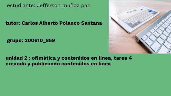 ofimática y contenidos en línea | Genially