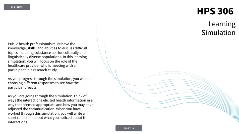 HPS 306 Simulation Online | Genially