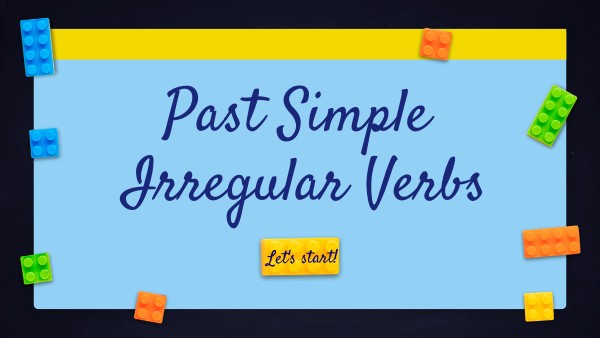 Past Simple Irregular Verbs Primaria | Genially