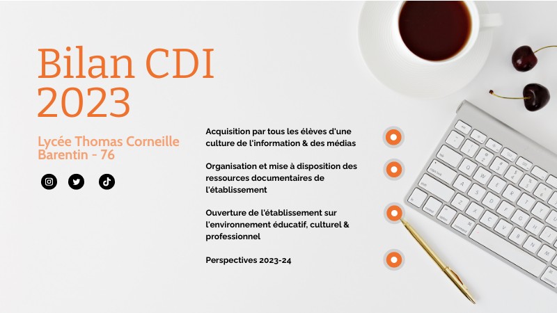 Bilan CDI 2023-Profs | Genially