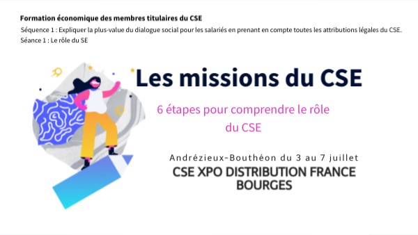 Le rôle du CSE P | Genially