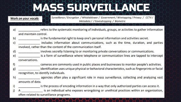 mass surveillance | Genially