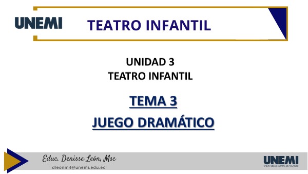 U3.T3:JUEGO DRAMATICO | Genially