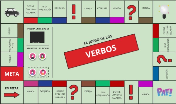 JUEGO TABLERO VERBOS | Genially