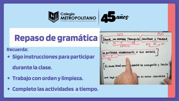P3 REPASO GRAMÁTICA