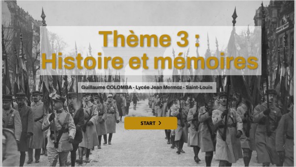 TLE HGGSP - Thème 3 - Histoire et mémoires