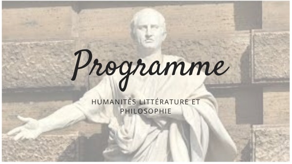 Programme HLP 1ère | Genially