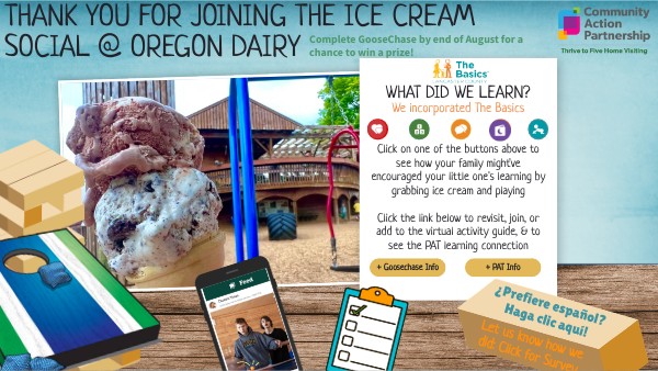 Ice Cream Social Virtual Take Home | Genially