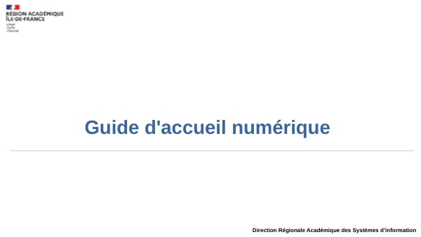 Guide d'accueil numérique | Genially