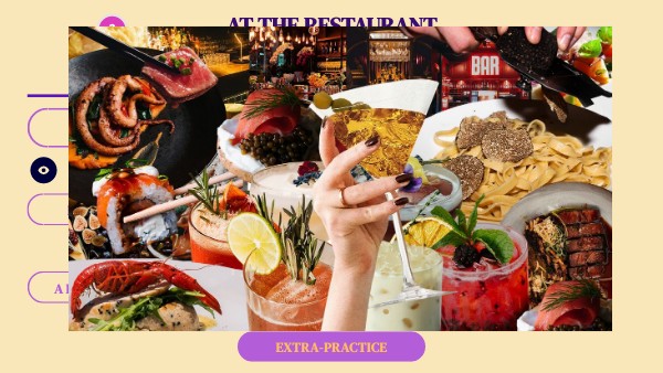 AT THE RESTAURANT | Genially