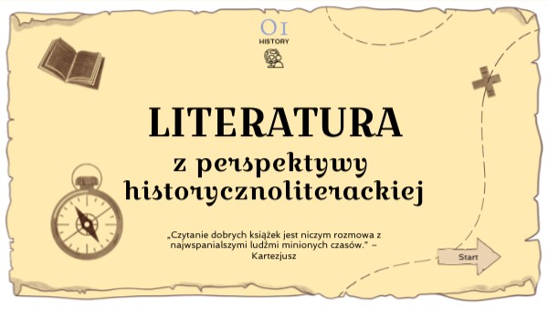 Literatura w perspektywie historycznoliterackiej | Genially