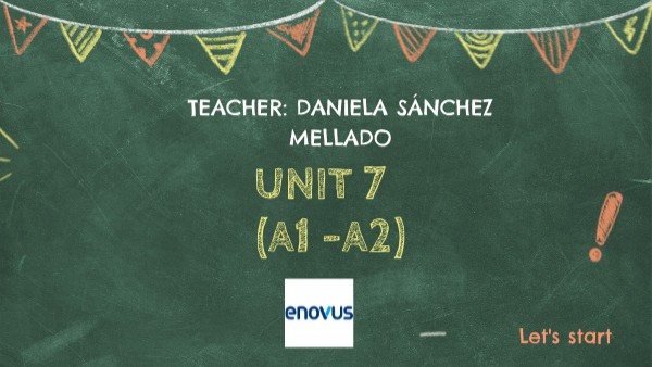 DISCOVERIES- A1 - A2 -UNIT 7 | Genially